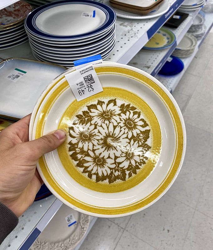 That vintage daisy plate isn't just dinnerware&mdash;it's your grandmother's kitchen reincarnated and ready for your Sunday dinner table.