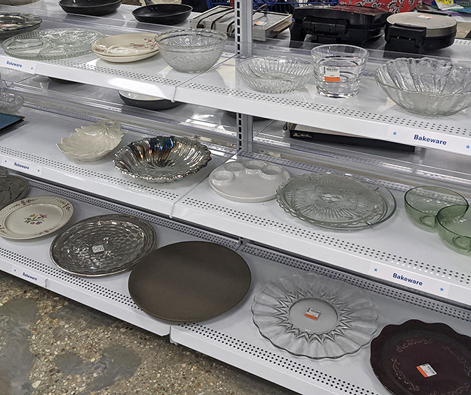 Crystal serving dishes and vintage glassware await new dinner parties and celebrations, each with stories from tables past.