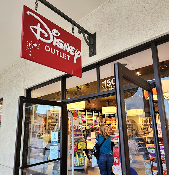 The Disney Outlet: where adults get as excited as children about character merchandise, and everyone leaves with something "for the kids."