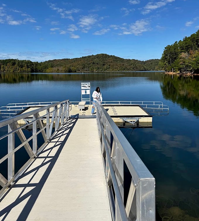 The gateway to adventure – this well-maintained dock invites you to leave solid ground behind and embrace Paintsville Lake's liquid playground.