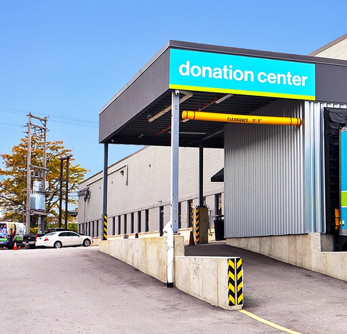 The donation center where your old becomes someone else's gold, and everyone wins except the landfill that doesn't get your stuff.