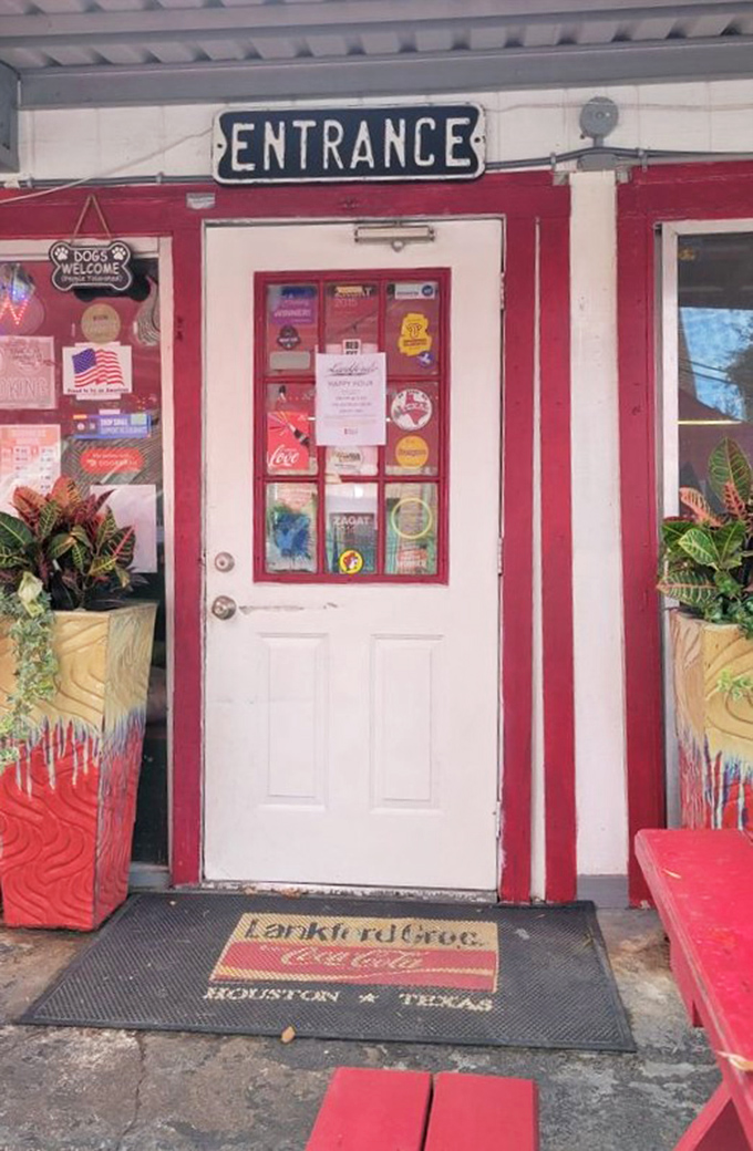 The entrance says everything you need to know &ndash; unpretentious, welcoming, and promising the kind of meal that makes you forget about your diet.