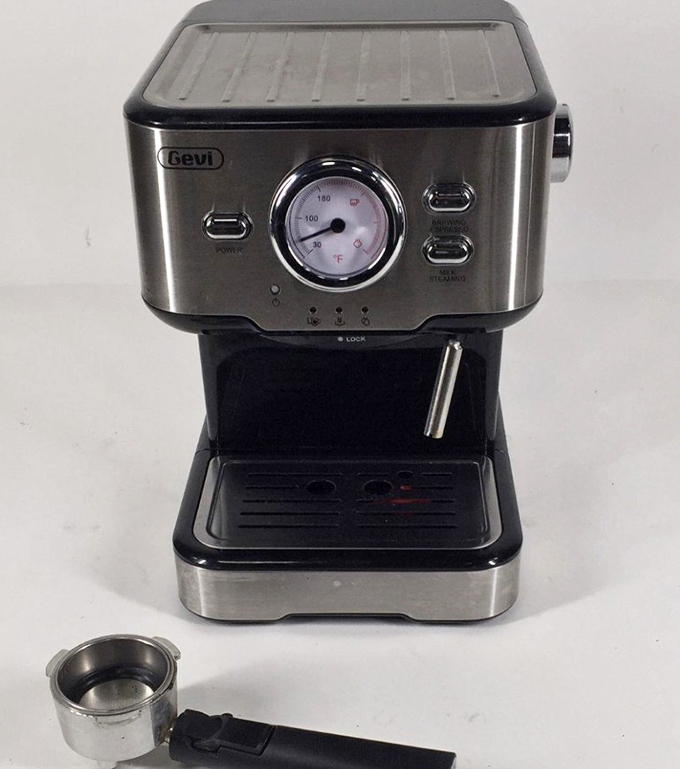 This espresso machine looks ready for its second act. Someone's morning ritual could become yours for a fraction of retail.