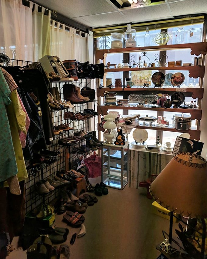 A shoe lover's paradise where vintage boots and forgotten fashion statements await their triumphant return to sidewalks and dance floors.