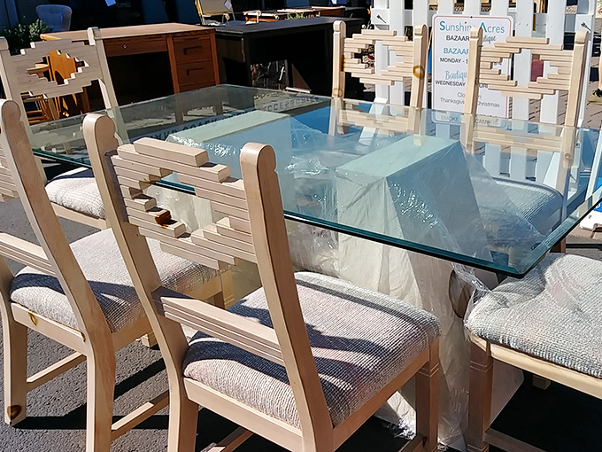 This glass-top dining set isn't just furniture&mdash;it's your next dinner party waiting to happen, at a fraction of retail price.