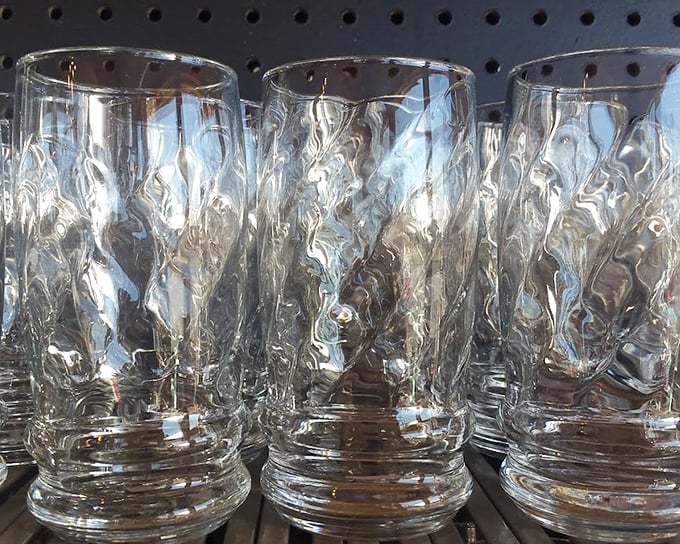 Crystal clear bargains! These vintage glasses are just waiting to elevate your next dinner party from "Tuesday night pasta" to "who are these sophisticated people?"
