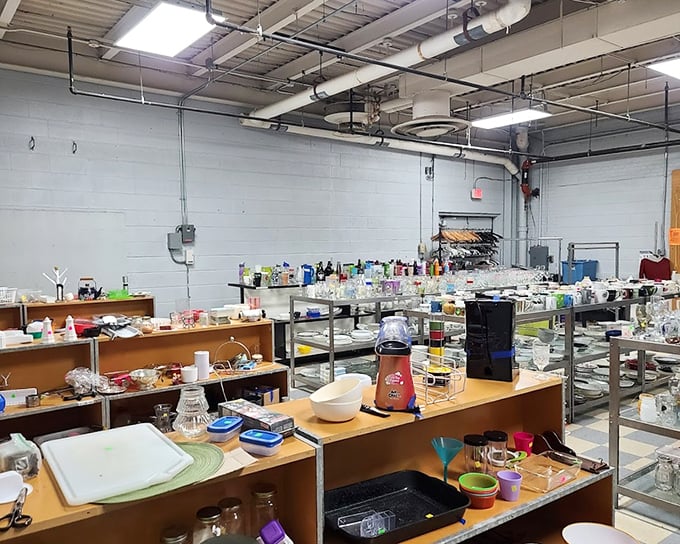 The appliance section offers kitchen gadgets that outlived their original owners' enthusiasm&mdash;bread makers and juicers seeking second chances at culinary stardom.