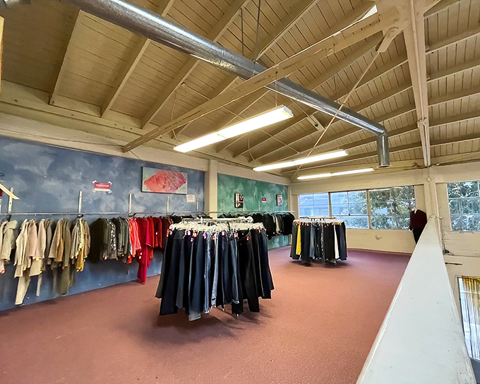 The upper level's spacious layout and natural light transform what could be overwhelming into a pleasant treasure-hunting experience.