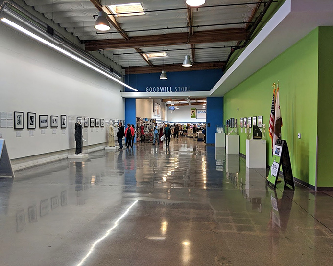 The gleaming hallway leads to departments of discovery &ndash; like a museum where you can take the exhibits home with you.