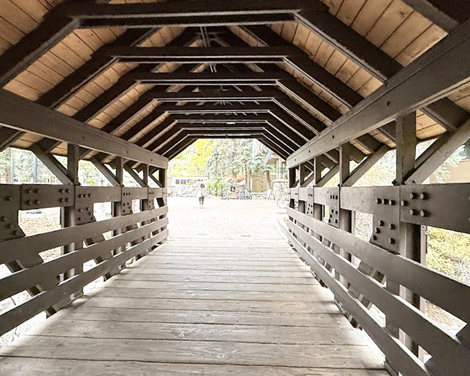 Walking through feels like entering a wooden cathedral&mdash;those ceiling beams create a rhythm of light and shadow that's downright hypnotic.