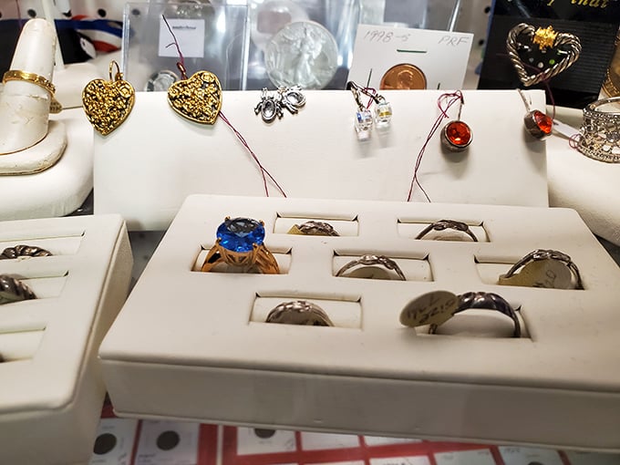 Vintage rings and jewelry waiting for their second act. Someone's treasured gift becomes another's discovered heirloom in the making.