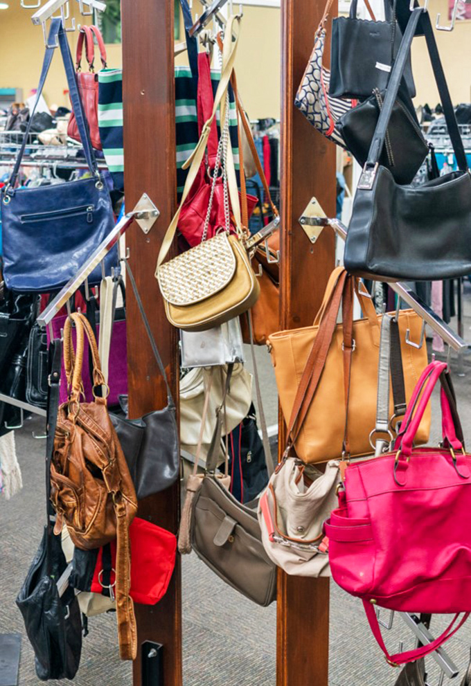 Handbag heaven for the accessory enthusiast. From practical leather totes to statement pieces in shocking pink, your next favorite purse is hiding here.
