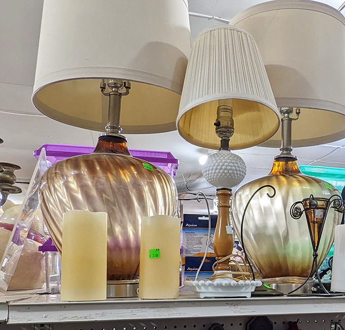 These vintage lamps aren't just illuminating&mdash;they're conversation pieces waiting to cast their warm glow over your next dinner party.