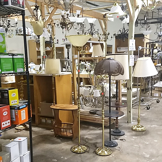 Illumination station! These lamps have more stories than your uncle at Thanksgiving dinner.