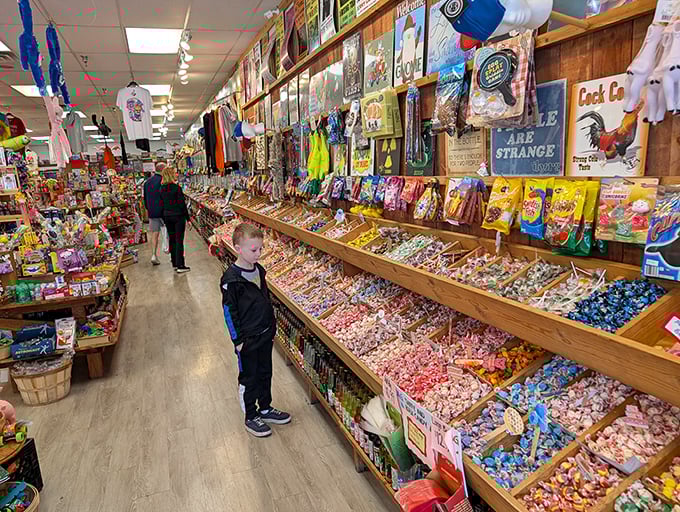 This candy shop's nostalgic selection could trigger sweet memories from decades past with every colorful display.
