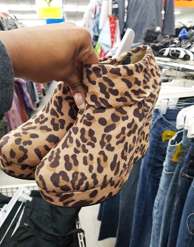 Leopard print platform boots that scream "I'm fabulous at any age" &ndash; and they're absolutely right.