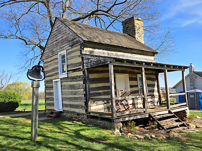 This log cabin stands as proof that "rustic charm" existed long before HGTV made it trendy.