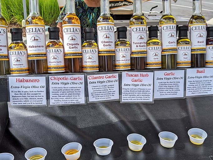 Celia's flavored olive oils &ndash; where a simple bread dipping experience becomes a transcendent culinary journey.