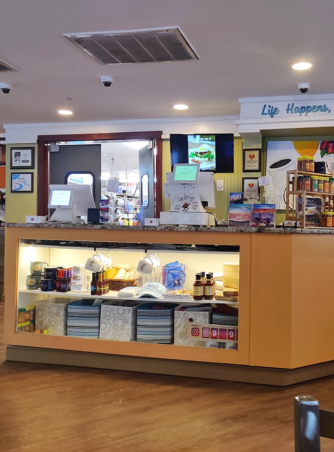 "Life Happens" proclaims the sign above the counter, but so do exceptional breakfasts that make whatever happened yesterday seem less important.