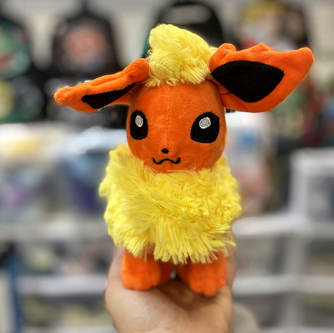 This Flareon plushie isn't just adorable; it's the Pok&eacute;mon equivalent of finding that perfect souvenir that makes you feel eight years old again.