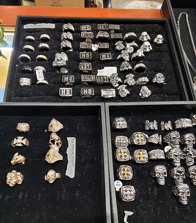 Skull rings and statement pieces that would make Keith Richards nod in approval. Accessories with attitude for every finger.