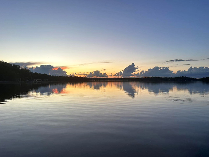 Mother Nature showing off at sunset, painting the sky in hues that would make even the most talented artists quietly put down their brushes.