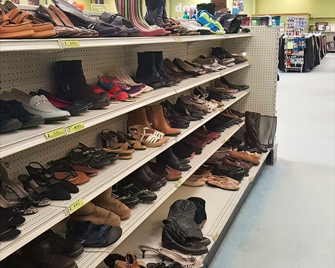 Shoe heaven&mdash;where barely-worn boots and designer heels wait patiently for their Cinderella moment with your feet.
