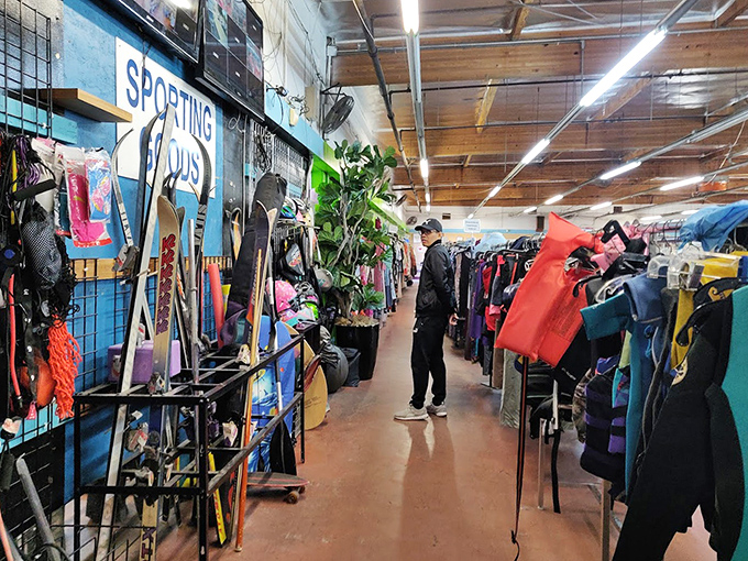 The sporting goods aisle: where second chances at athletic greatness await. That golf club or tennis racket might just unlock the sports star you never knew was hiding inside you.