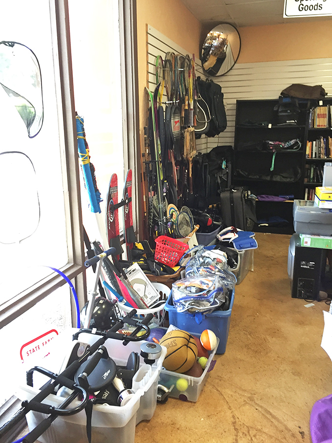 From tennis rackets to exercise equipment, the sports section proves you don't need to break a sweat financially to break a sweat physically.