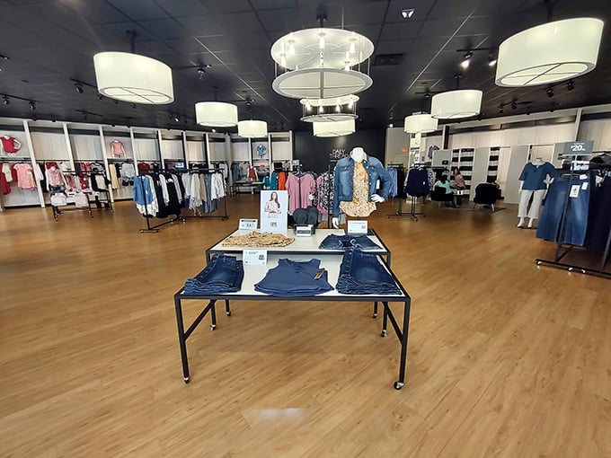 Spacious store layouts invite leisurely browsing, where natural lighting showcases merchandise in its most flattering presentation.