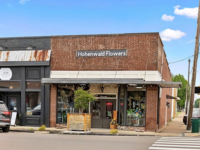Hohenwald Flowers is a lovely stop! Such a beautiful storefront nestled in this quaint Tennessee town.