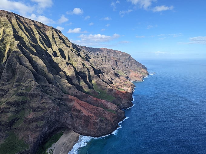 These cliffs have been perfecting their dramatic pose for millions of years. No wonder they look better on Instagram than any of us ever will.