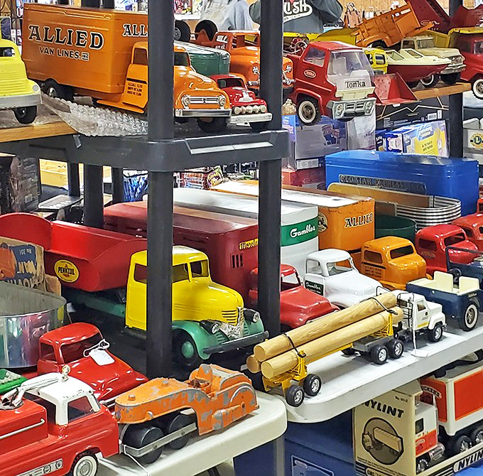 Miniature trucks that outlasted their full-sized counterparts. These vintage toy vehicles represent an era when American manufacturing meant built-to-last, even for playthings. 
