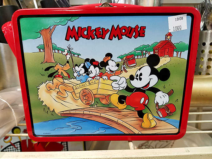 Nostalgia alert! This vintage Mickey Mouse lunch box isn't just a container&mdash;it's a time machine to elementary school cafeterias and Saturday morning cartoons.