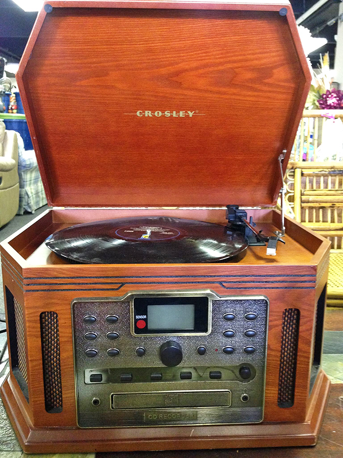 Not just a record player—a time machine disguised as a Crosley. The warm crackle of vinyl never went out of style here.