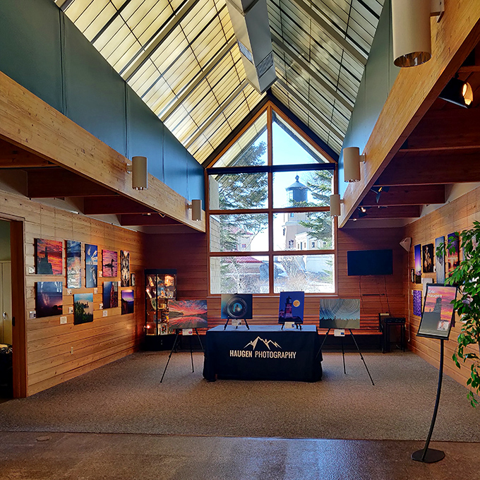 Inside the visitor center, local photography captures what words cannot &ndash; the ever-changing moods of this Great Lakes landmark through all four seasons.