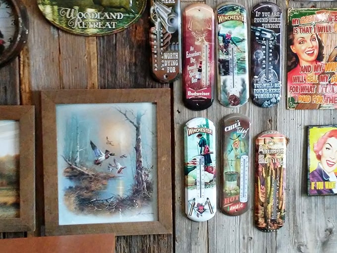 Vintage metal signs that once advertised five-cent Cokes now advertise your excellent taste in home d&eacute;cor.