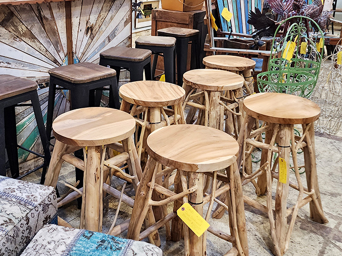 Stool samples you actually want to collect! These rustic beauties would make your kitchen island the envy of every HGTV fan in your neighborhood. 