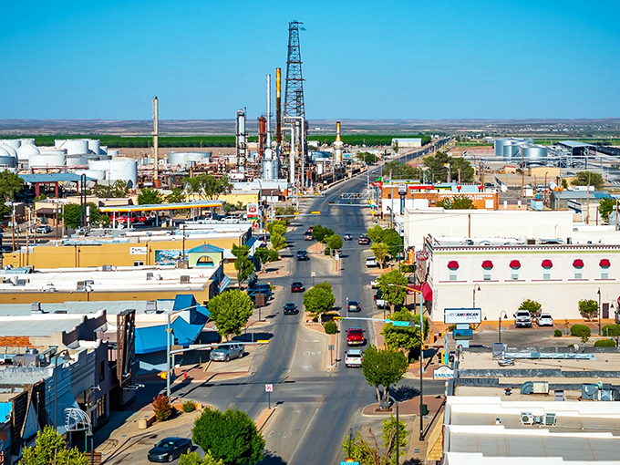 Artesia's downtown showcases its oil industry heritage. Where small-town charm meets industrial backbone.