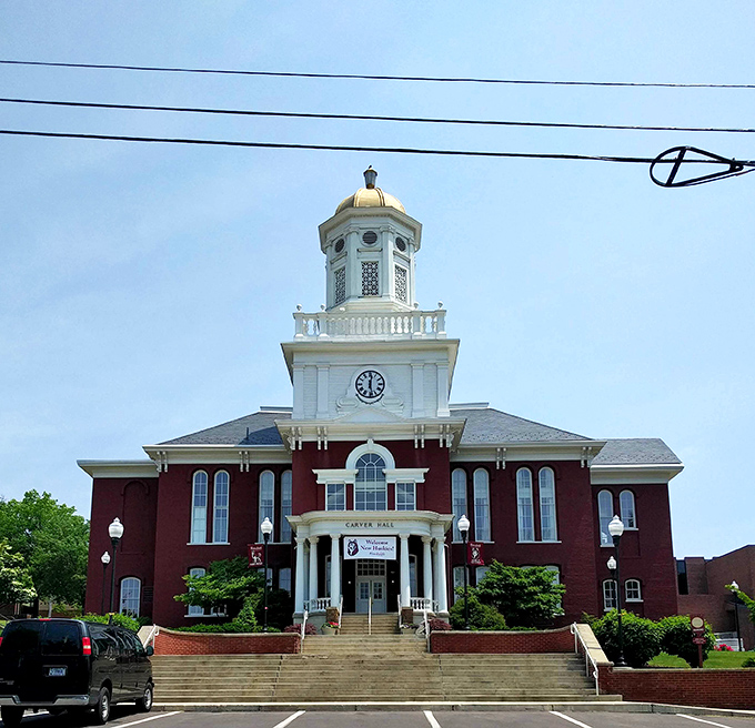 Historic stone architecture meeting modern convenience - the best of both worlds in harmony.