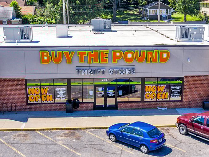 Those bright "NOW OPEN" signs at Buy The Pound might as well say "NOW SAVING"&mdash;your budget will thank you.