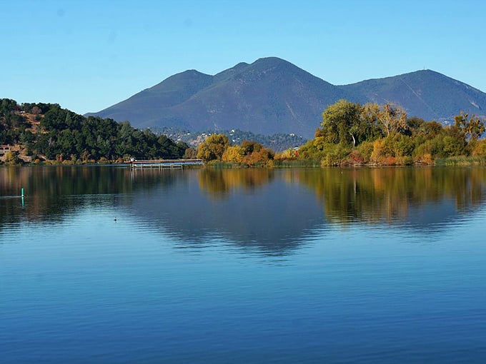 Clearlake's mountain reflections create scenic beauty that comes free with affordable lakeside living costs.