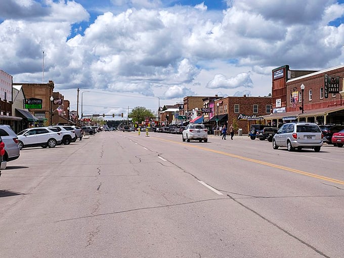 Custer's downtown blends seamlessly with the surrounding Black Hills landscape, creating a perfect harmony between civilization and wilderness.