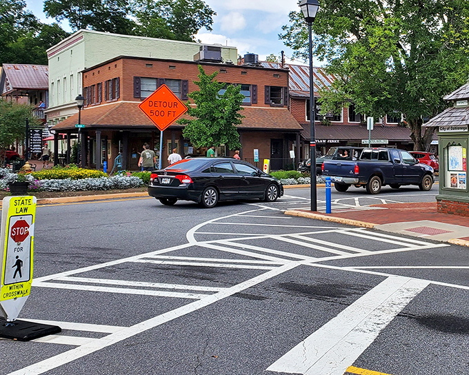 Dahlonega's historic charm attracts visitors while locals enjoy reasonable living costs and mountain beauty.