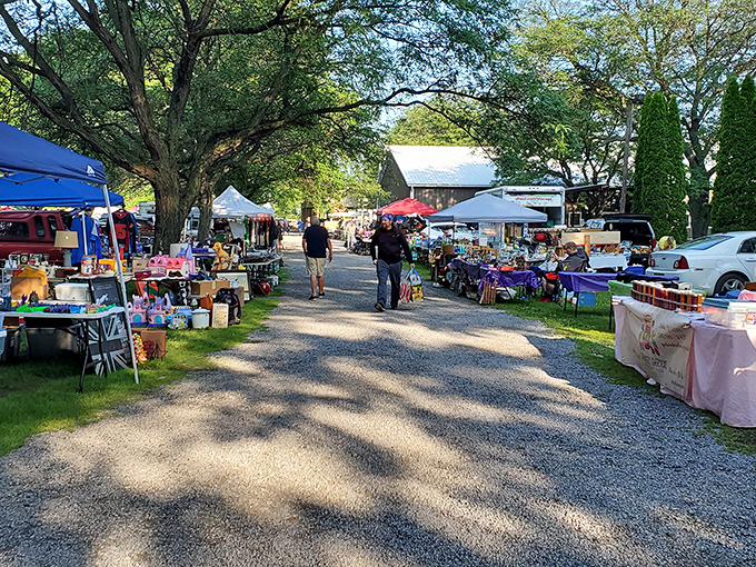 East Avon's tree-lined paths create a country charm that feels worlds away from city markets.