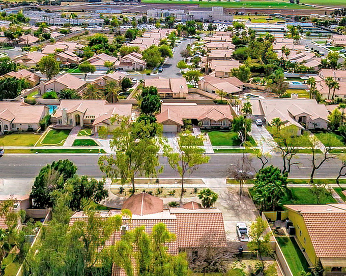 El Centro's residential neighborhoods offer practical, affordable housing options that make retirement in California accessible on a fixed income.