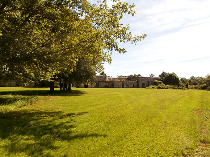 Fort DuPont's historic structures stand proudly on manicured lawns, where past and present create a perfect weekend escape. History never looked so inviting!