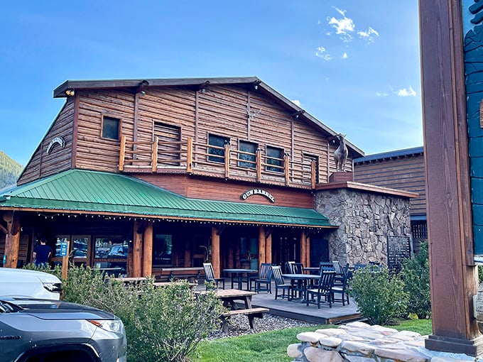 Log cabin charm meets culinary excellence at Gun Barrel, where Wyoming's wild spirit is honored in every perfectly-seared bite.