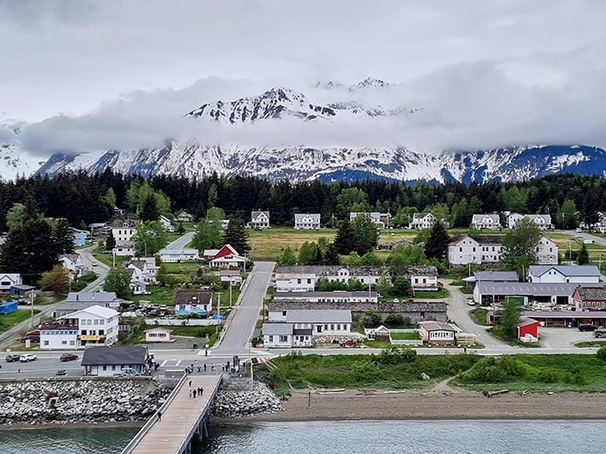 The view from Haines: where mountains meet water in a landscape so dramatic it deserves its own soundtrack.