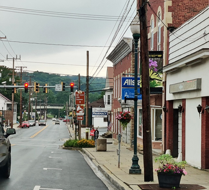 Hancock's colorful Victorian houses line up like a box of crayons, each one more charming than expected.